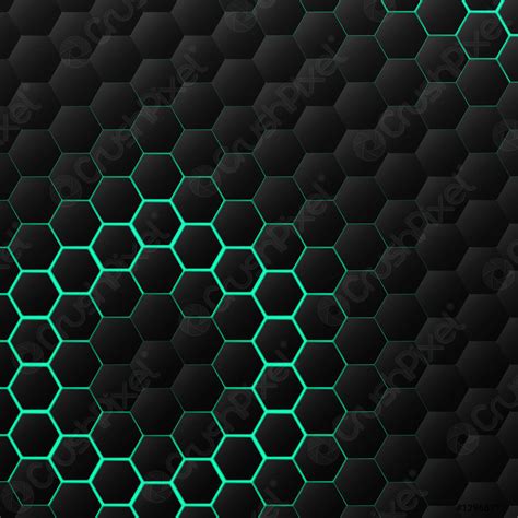 abstract black hexagonal technology pattern design decoration