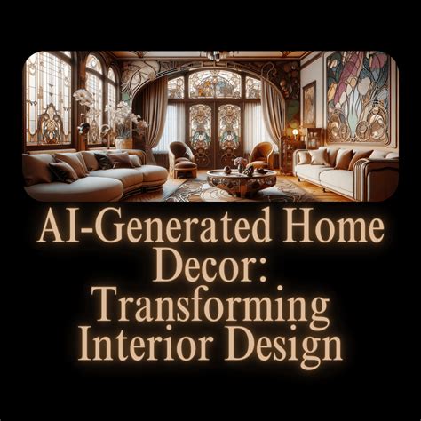 Ai Generated Home Decor Transforming Interior Design Homedesignsai