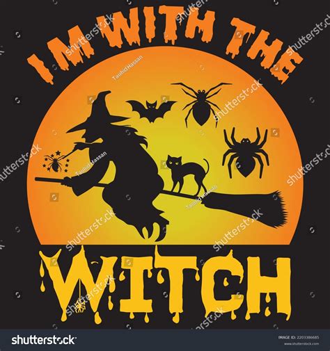 Im Witch T Shirt Design Stock Vector Royalty Free 2203386685 Shutterstock