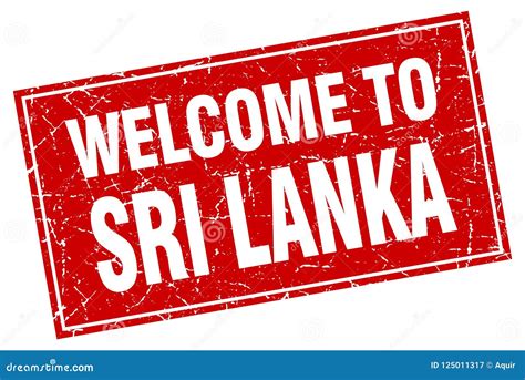 Welcome To Sri Lanka Stamp Stock Vector Illustration Of Circle 125011317