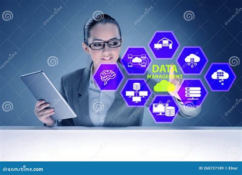Business People In Data Management Concept Stock Image Image Of Internet Service 260727189