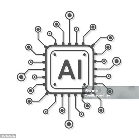 인공 지능 회로 라인 스타일 기계 학습 디자인 스마트 네트워크 디지털 기술 Ai 벡터 그림 초현대적에 대한 스톡 벡터 아트 및 기타 이미지 Istock