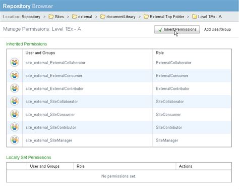 Key To Content Alfresco Share Permissionsroles Part Ii