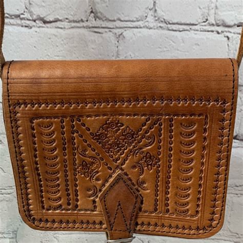 Vintage Bags Vintage Brown Boho Leather Crossbody Bag Poshmark