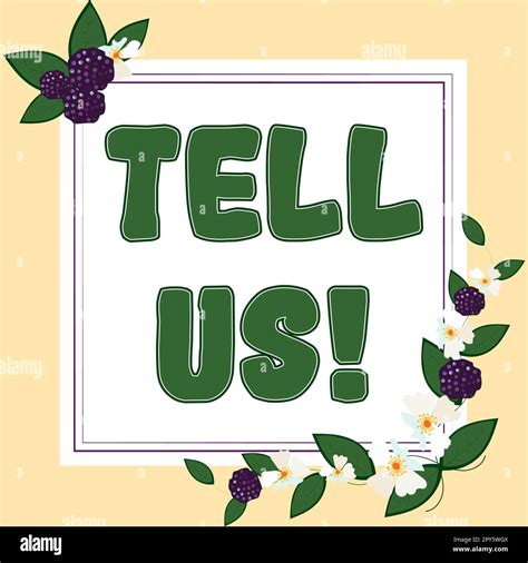 Text Caption Presenting Tell Us Business Overview Communicate