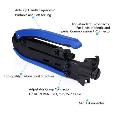 Coax Compression Crimper Rhino Electricians Tools