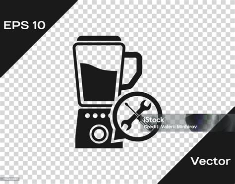 투명 한 배경에 격리 된 드라이버와 렌치 아이콘 회색 블렌더 조정 서비스 설정 유지 보수 수리 고정 벡터 일러스트레이션 가정 생활에 대한 스톡 벡터 아트 및 기타 이미지