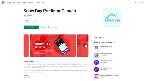 Snow Day Predictor Canada Android App Predicting School Snow Days Using Canadian Weather Data