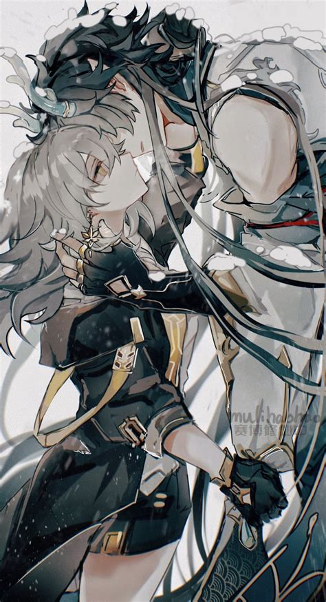 Trailblazer Stelle Dan Heng And Dan Heng Honkai And More Drawn By Mulihaohao Danbooru