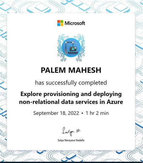 Palem Mahesh On Linkedin Non Relational Data Services In Azure