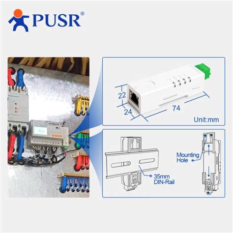 Pusr Usr Dr134 Din Rail Rs485 To Ethernet Modbus Gateway Modbus Rtu To