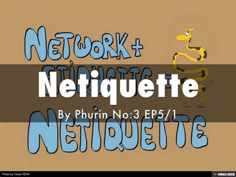 Netiquette Ppt