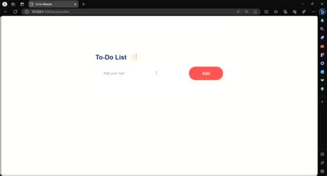 Prabakaran T On Linkedin Webdevelopment Internshipexperience Frontenddevelopment Todoapp Html