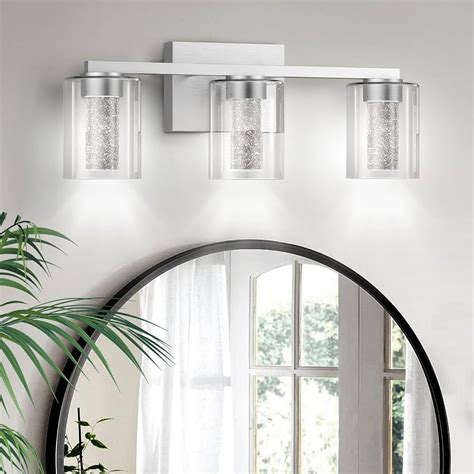 Modern Vanity Light Brushed Nickel Wall Light Bathroom Lighting