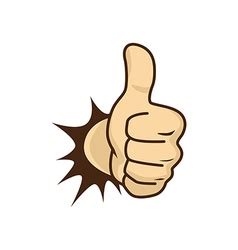 Cartoon Guy Thumbs Up Royalty Free Vector Image