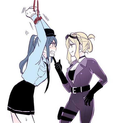 Matsuura Kanan And Ohara Mari Love Live And 1 More Drawn By Pito