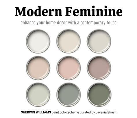 Sherwin Williams Interior Paint Color Palette Sage Green Blush Pink And Mauve For Girls