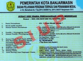 Contoh Surat Izin Usaha Perdagangan Menengah Delinewstv