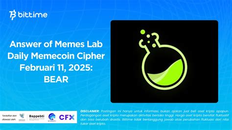 Memes Lab Daily Memecoin Cipher Februari