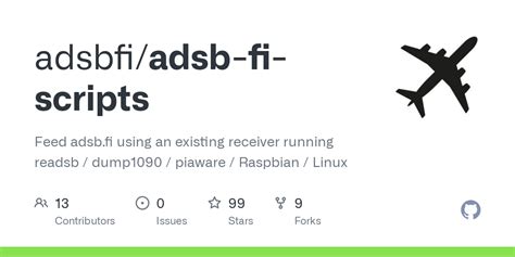 GitHub Adsbfi Adsb Fi Scripts Feed Adsb Fi Using An Existing Receiver Running Readsb