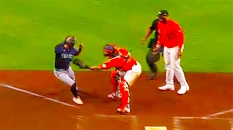 Ryan Pressly Tags Out Josh Rojas At Home Plate In 8th Inning Run Down