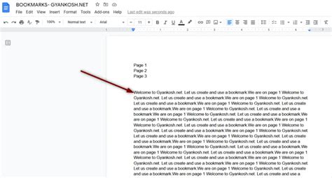 How To Create And Edit Bookmarks In Google Docs With Examples