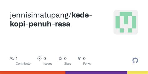 GitHub Jennisimatupang Kede Kopi Penuh Rasa