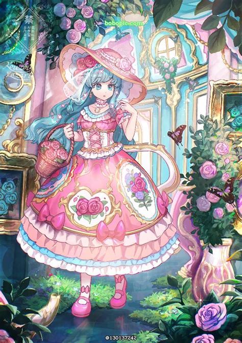 第洛丽塔小女孩蔷薇图片尺寸1771x2508 Bobopic