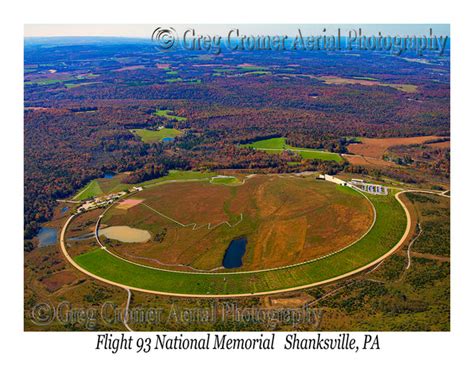 20th Anniversary Aerial Photo Of Flight 93 National Memorial Shank