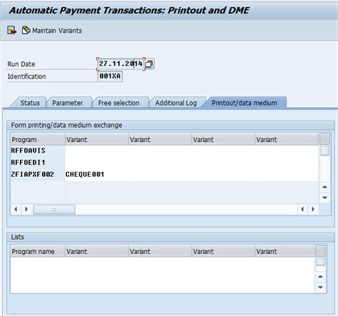 All About SAP How To Use F110 In Sap Step By Step