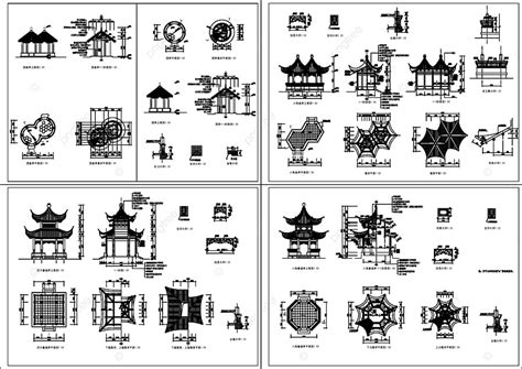 Pavilion Cad Graphic Design Template Download On Pngtree