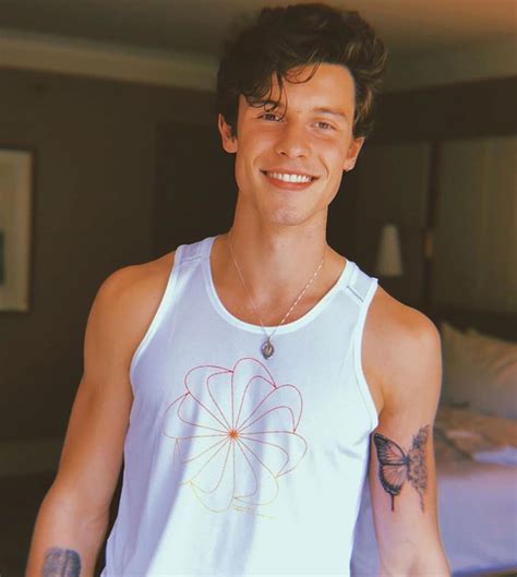 Shawn Mendes Gets Butterfly Arm Fan Art Tattoo Pics Us Weekly