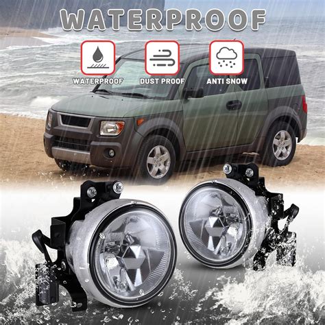 For 2003 2006 Honda Element Fog Lights Front Bumper Wiring Switch Lamps