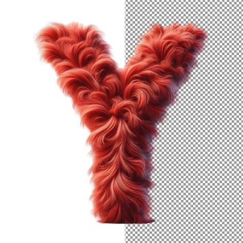 Premium Psd Furry Font Extravaganza 3d Letter With Luxurious Fur Textures On Png