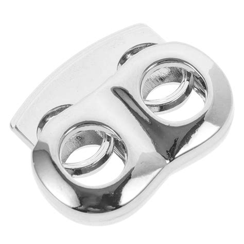 Spring Cord Lock Set Silver Zinc Alloy Toggle Fastener For Diy Craft Projects And Replacement 10