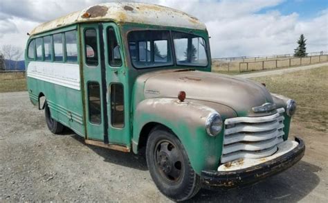 Blank Canvas 1950 Chevrolet Bus Barn Finds