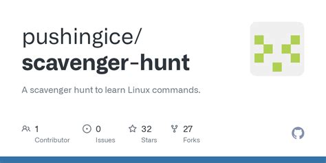 Github Pushingicescavenger Hunt A Scavenger Hunt To Learn Linux Commands