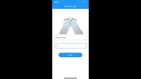 Flutter Animated Login Screen Youtube