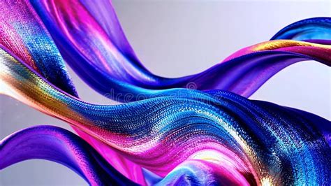 Flowing Colorful Fabric Waves Smooth And Shiny Textures In Motion Stock Video Video Of