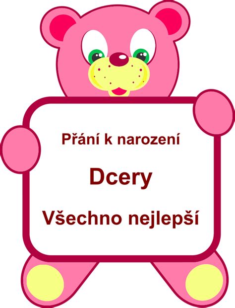 Přání Dcera K Narození Miminka Blahopřání Gratulace Ke Stažení