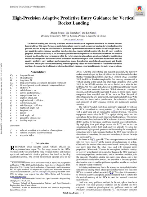 High Precision Adaptive Predictive Entry Guidance For Vertical Rocket
