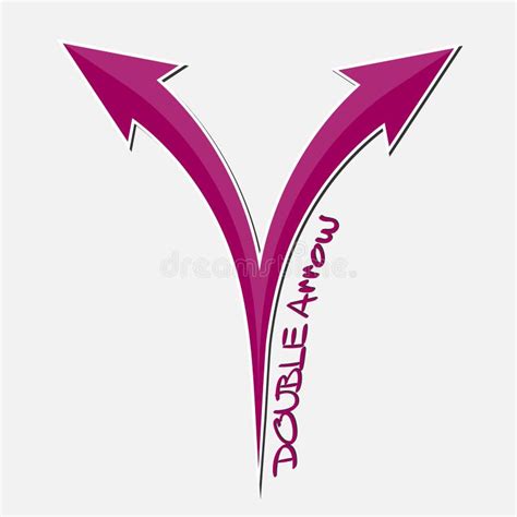 Double Arrow Vector Illustration For Theme Design Stock Vector Double Arrow Vector Illustration For Theme Design Stock Vector