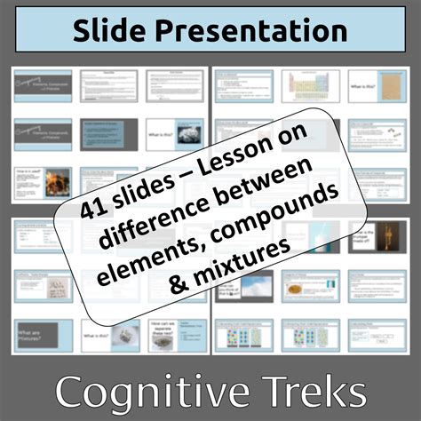 chemistry comparing elements compounds and mixtures lesson and notes classful