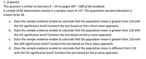 Solved 1 4 Points This Question Is Similar To Exercises Chegg Com