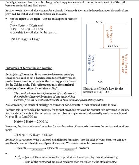 Solved Enthalpy Is A State Function The Change Of Enthalpy Chegg Com