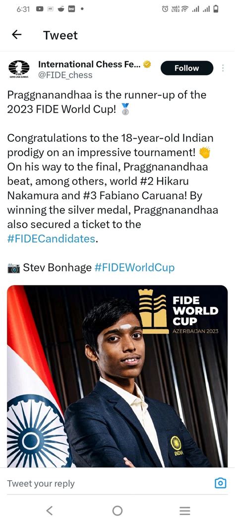pranay teja on linkedin praggnanandhaa is into finals all the best