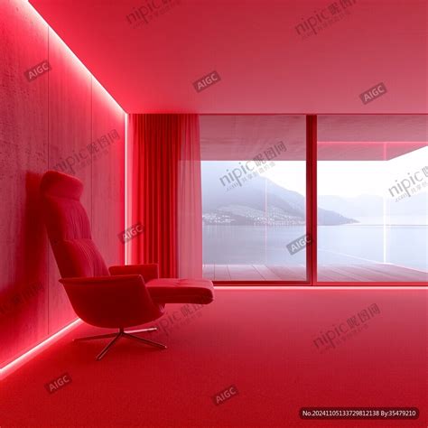 Ai创作图红色现代风格 红色客厅创意 红色设设计感 红色客厅设计 深色会客室 红墙灯光设计 红色休闲椅 红色意境地产 红色客厅 红色扶手椅 红色内部 粉红色室内设计 休息室设计 红色客厅点缀