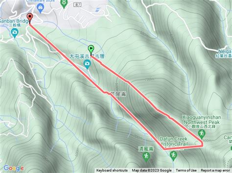 竿尾崙古道西北峰大屯溪古道 健行筆記