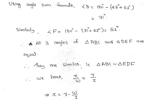 Solved Decide Whether The Triangles Are Similar If So Determine The