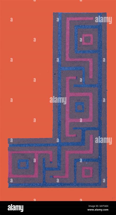 A Vibrant Design Features A Bold Angular Shape Comprised Of Intricate